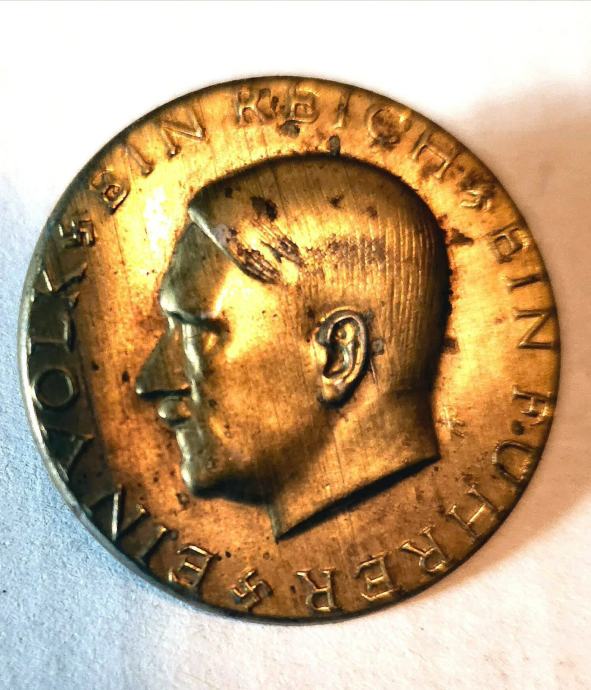 Značka Hitler ein volk ein reich ein fihrer