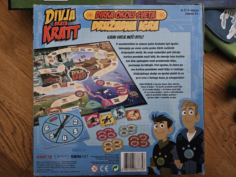 Družabna igra divja brata Kratt