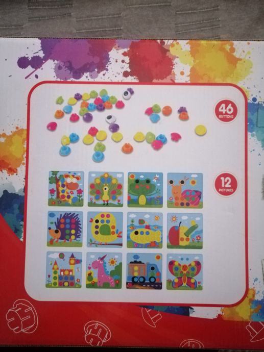 Mozaik iz gumbov, puzzle game