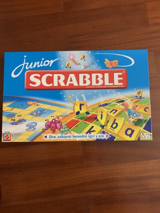 SCRABBLE junior - ČRKOVNA - BESEDNA, DRUŽABNA IGRA - kot nova!!