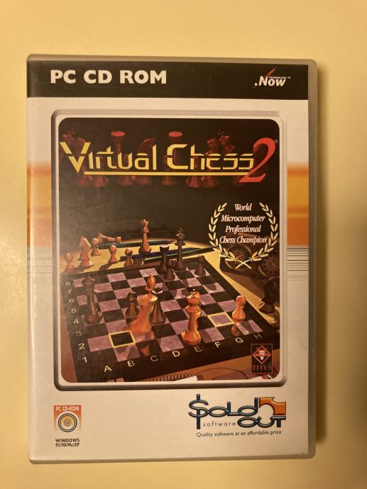 STAREJŠA PC IGRA - VIRTUAL CHESS 2 V ORIGINAL EMBALAŽI!