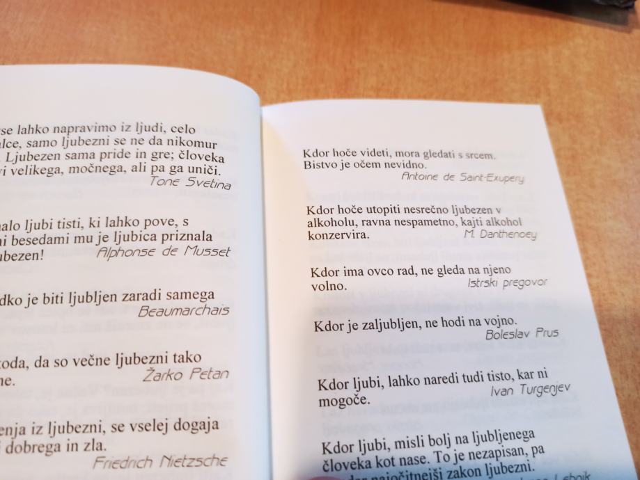 O ljubezni - Zbirka ǂMisel misli misleca / aforizmi, pregovori