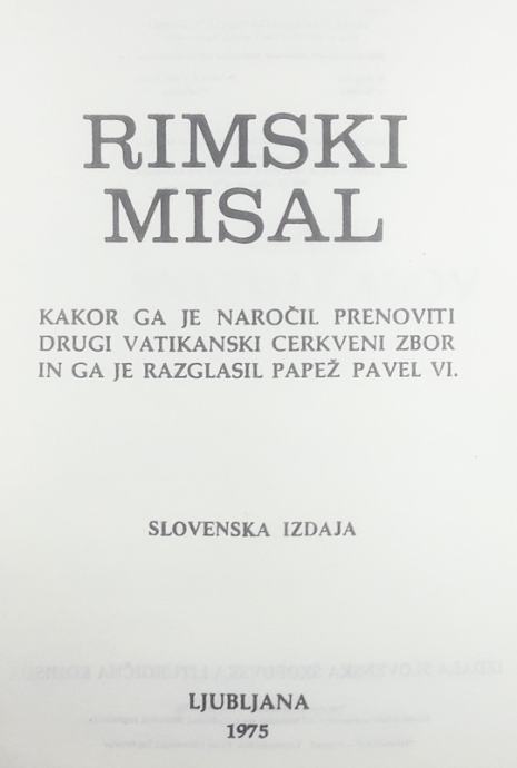 RIMSKI MISAL