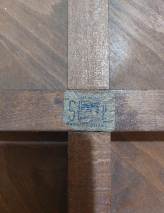 Nilo Kralj, Stol Kamnik, miza, mizica, vintage, Lupina, Rex 120