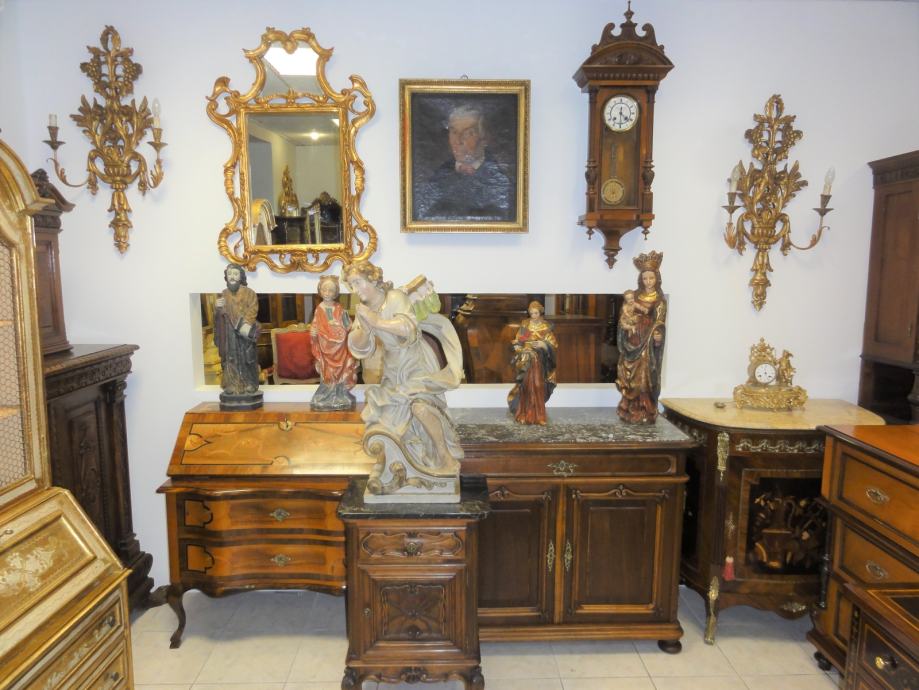 ORIGINAL 150let STARA KONZOLNA STENSKA MIZA STIL LUDVIK FILIP,NEOBAROK