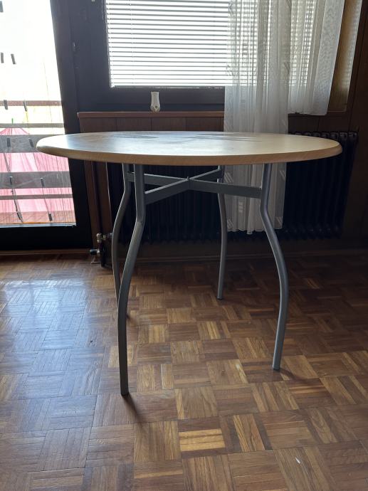 okrogla miza 90cm, 75 višina