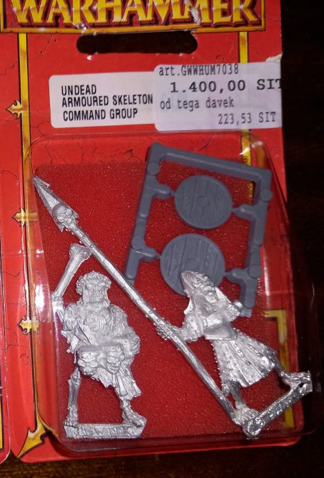 Undead Armored Skeleton Command Group Warhammer