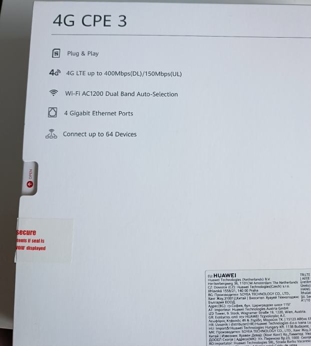 Huawei 4G CPE 3 modem