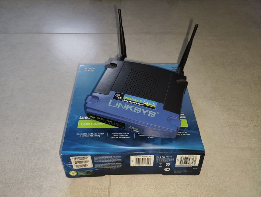 Linksys brezžični router WRT54GL
