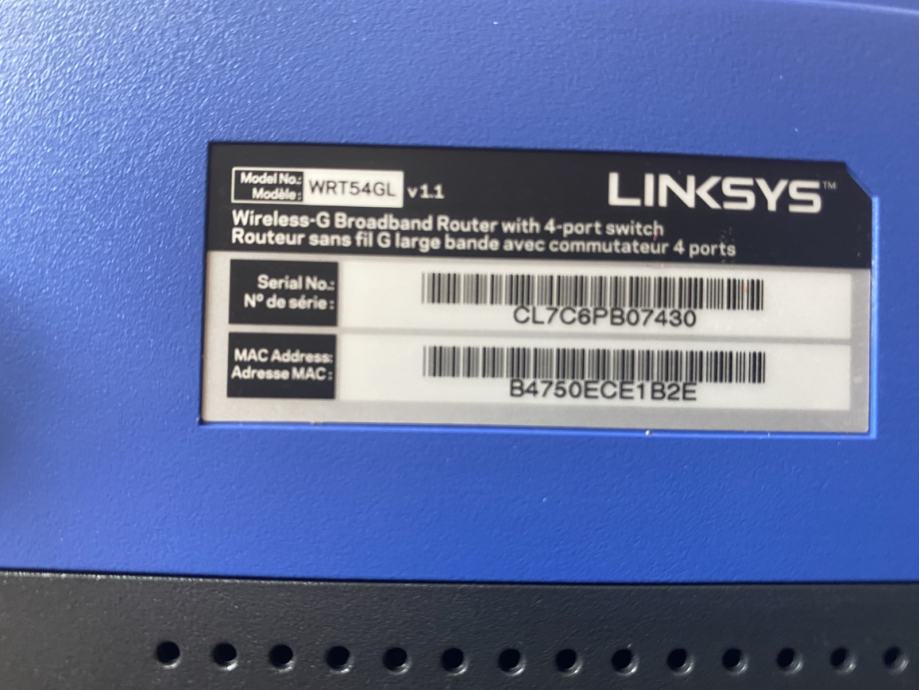 Modem - Router, Linksys, model WRT54GL, V1.1