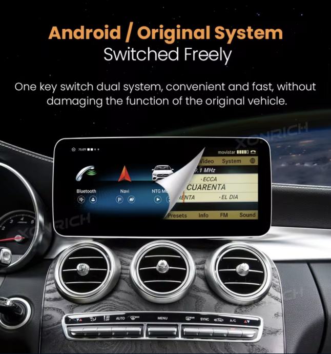 Mercedes X204 GLK CARPLAY ANDROID multimedija navigacija android WIFI