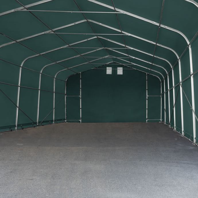 GARAŽNI ŠOTOR 6mx(6m,12m,24m,36m), PVC 850,z vrati 4,1x2,9m, NA OBROKE