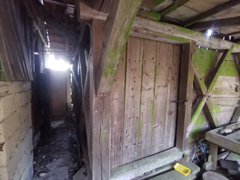 Leseni kmečki pod, delavnica, shramba, hrast