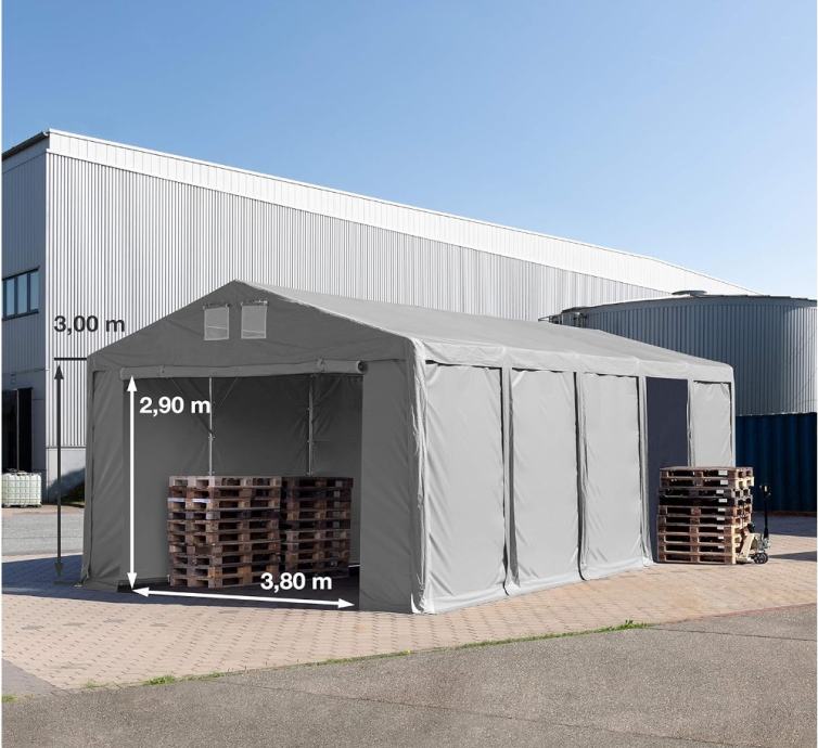 SKLADIŠČNI ŠOTOR 5x10x3.9x3 PVC PRIME-tex, STATIKA
