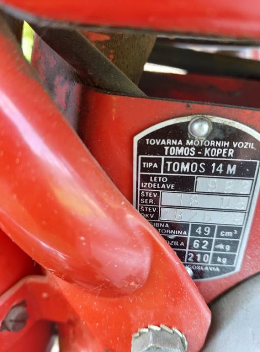 Tomos 14M 49 cm3, 1983 l.