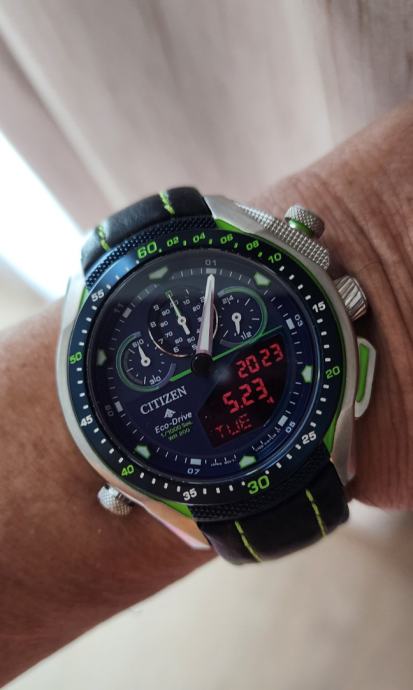 Citizen Men’s ProMaster SST Eco Drive Race Driver Watch Blue Dial JW01