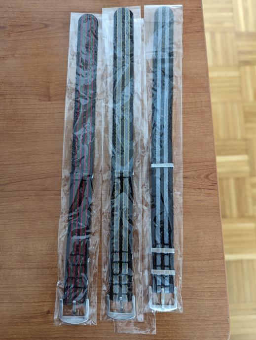 Nato pašček bond007 20mm (debelina 1.2mm, dolžine 28cm)