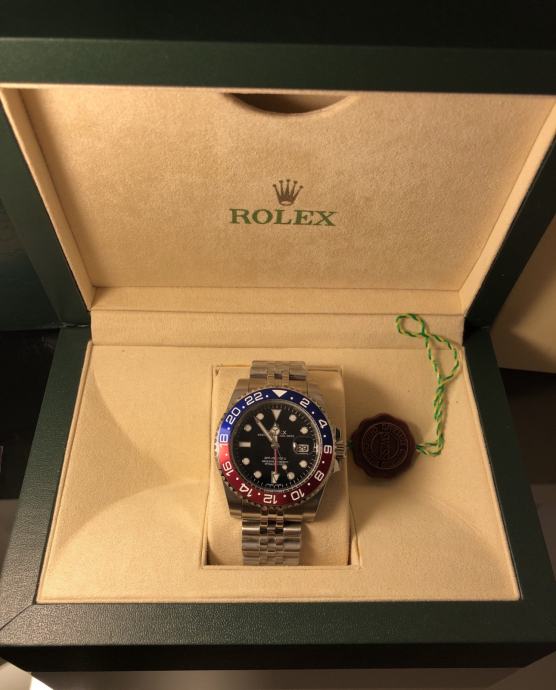 NOVA ZAPAKIRANA URA ROLEX GMT MASTER II (PEPSI JUBILEE) 3A+ (AAA+)