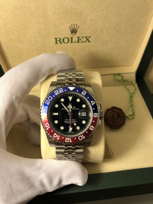 NOVA ZAPAKIRANA URA ROLEX GMT MASTER II (PEPSI JUBILEE) 3A+ (AAA+)