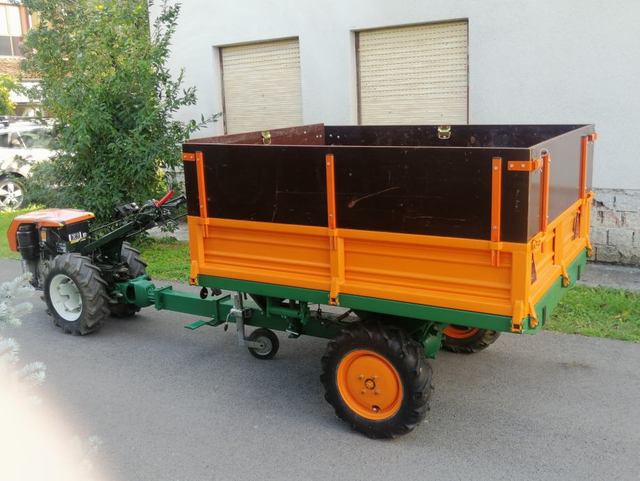 Motokultivator freza z prikolico Goldoni 13KM, diesel