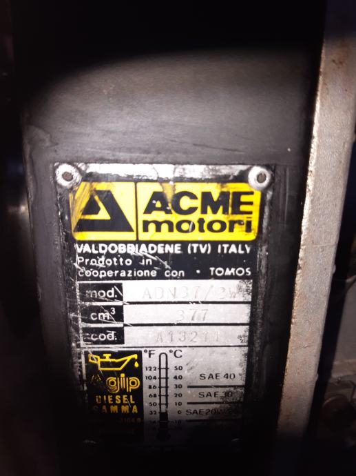 MOTOR ACME 377 DIZEL