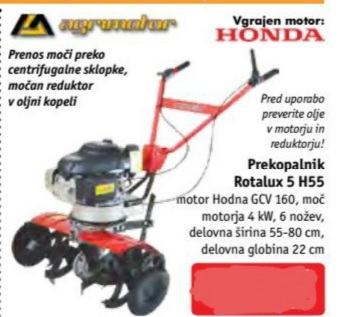 Prekopalnik Rotalux5 H55