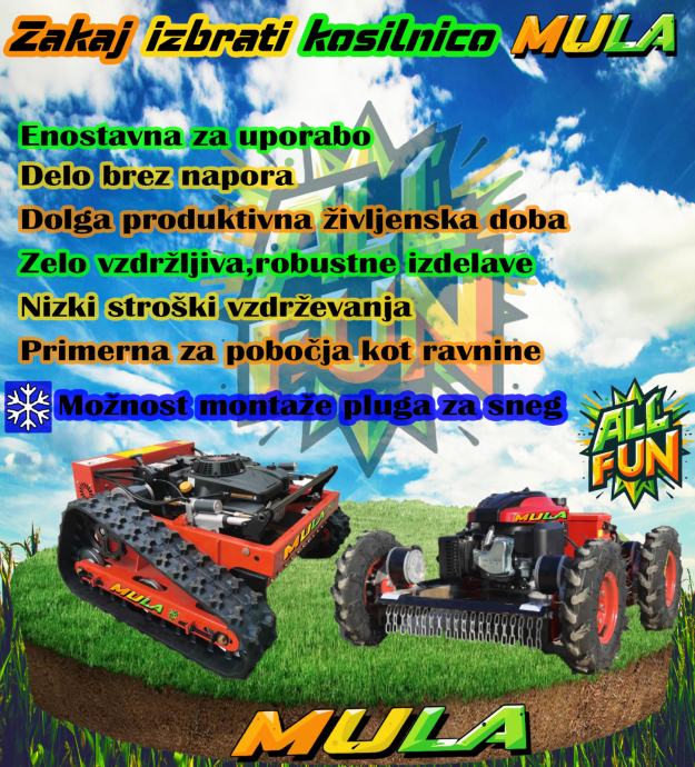 DALJINSKA KOSILNICA MULA 800mm-452CC-NAKUP BREZ POLOGA-GARANCIJA-NOVO