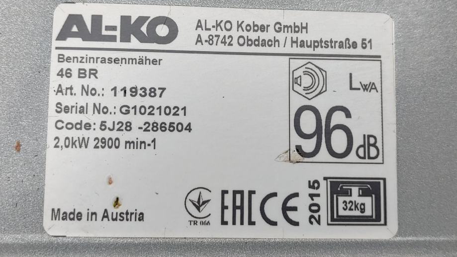 Motorna kosilnica AL-KO 46 BR