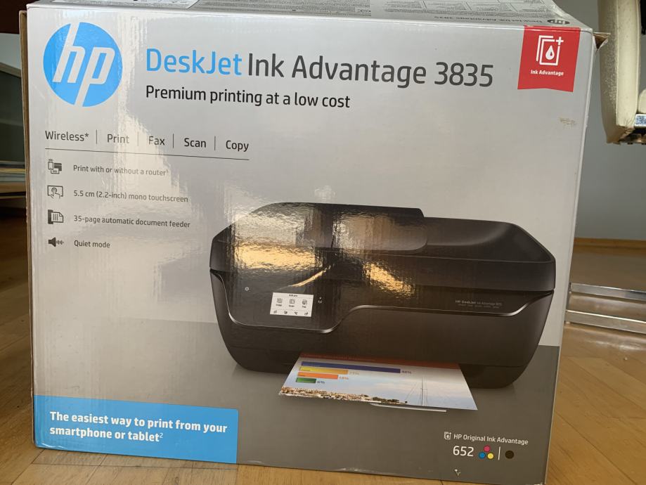 HP večfunkcijska naprava DeskJet Ink Advantage 3835 All-in-One