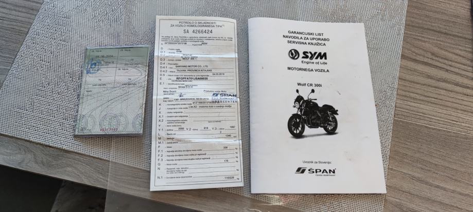 Sym WOLF 300 i CR ABS 300 cm3, 2019 l.