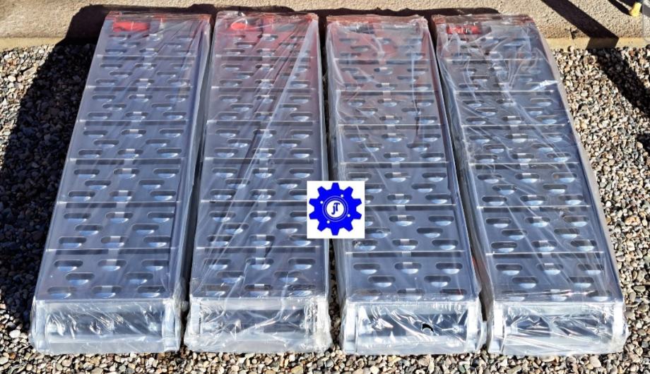 Zložljiva aluminijasta nakladalna rampa 340 kg - 1 kos