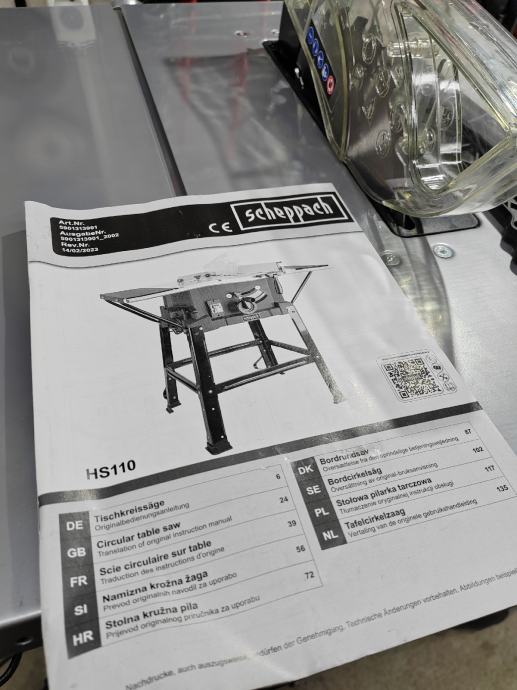 namizna krožna žaga Scheppach Hs110