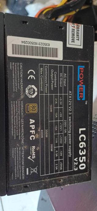 350W-400W LC power LC6350 v2.3 80 plus bronze