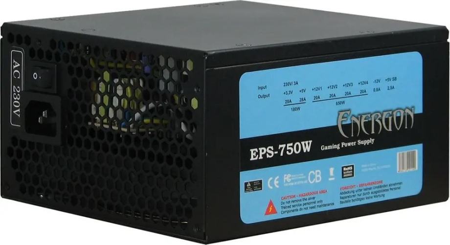 ATX napajalnik InterTech Energon Gaming Power Supply EPS - 750W