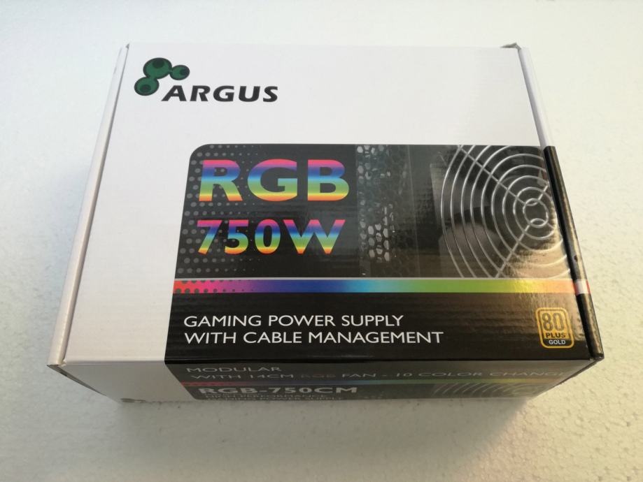 Inter-tech Argus RGB-750W CM II napajalnik, 80PLUS Gold, ATX