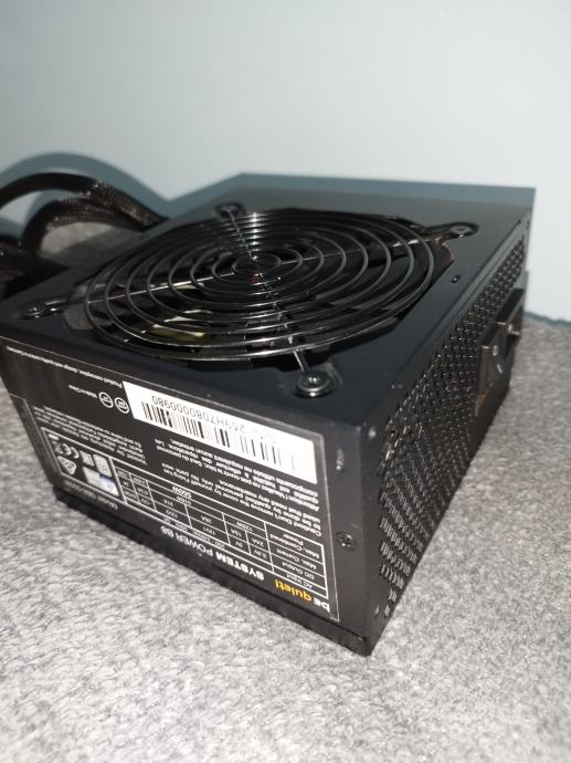 Napajalnik BE QUIET! ATX 550W 12V System Power 80+ gr.kartica GTX1060