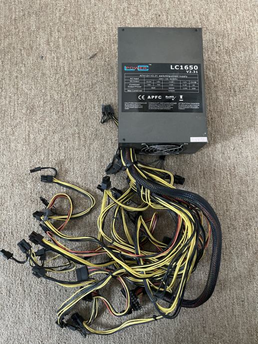 Napajalnik LC Power 1650 mining 1650W