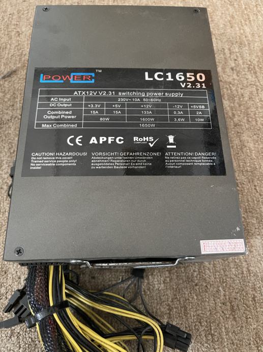 Napajalnik LC Power 1650 mining 1650W