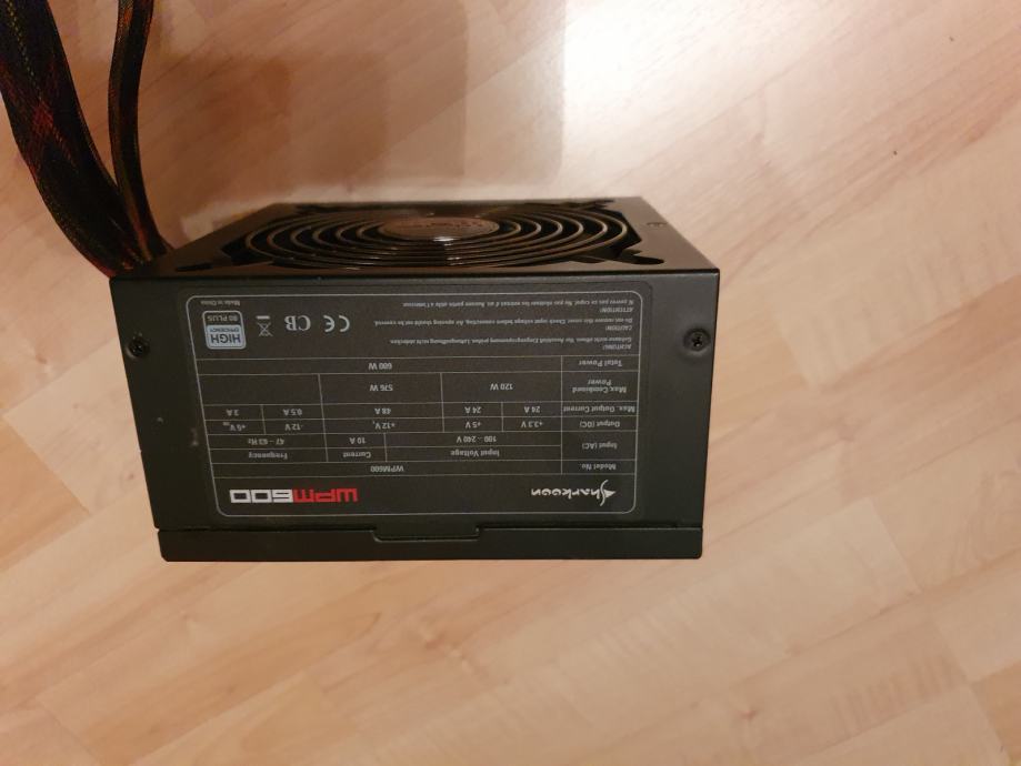 Sharkoon WPM Bronze 600W PSU semi-modular