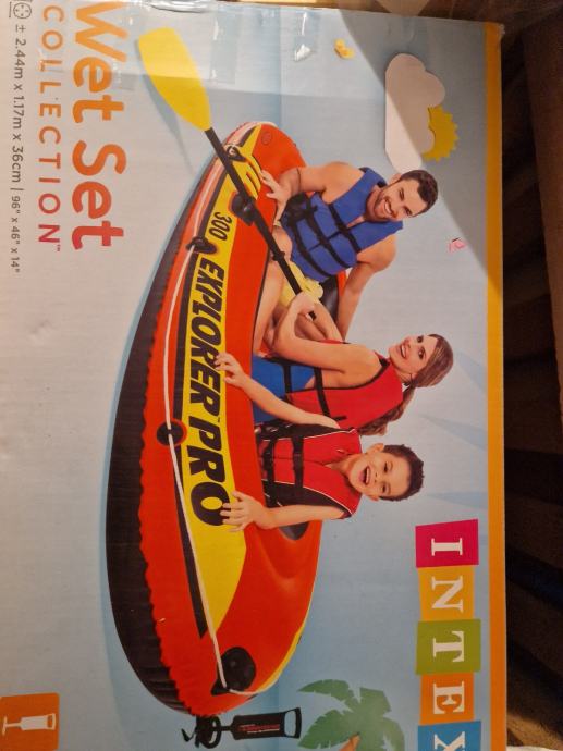 INTEX NAPIHLJIVI ČOLN EXPLORER PRO 300 244X117X36CM