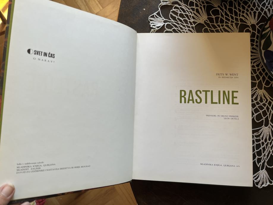 Frits W. Went: O naravi: Rastline