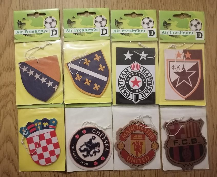 Dišava za auto CHELSEA BARCELONA PARTIZAN CRVENA ZVEZDA MANCHESTER