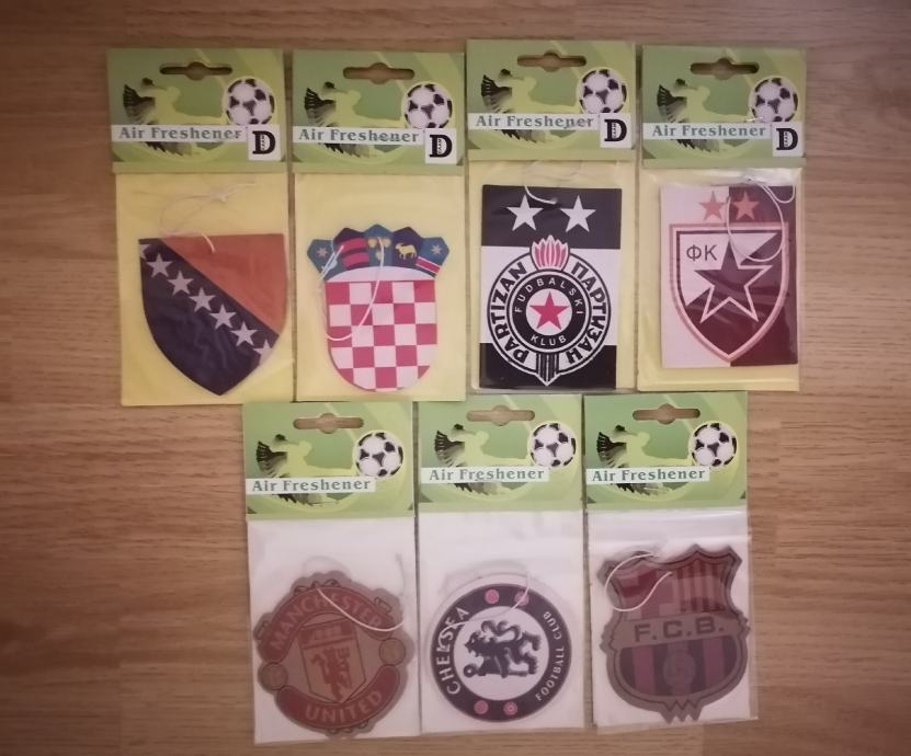 Dišava za auto CHELSEA BARCELONA PARTIZAN CRVENA ZVEZDA MANCHESTER