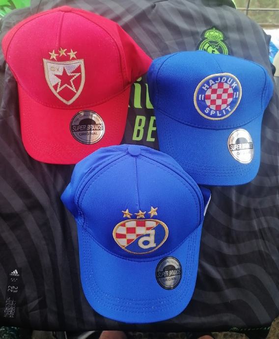 Kapa šilt CRVENA ZVEZDA DINAMO ZAGREB HAJDUK SPLIT PARTIZAN