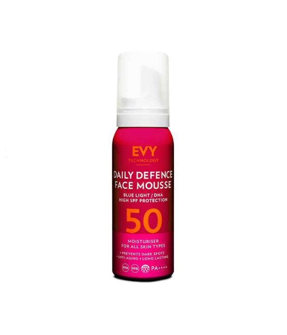 EVY TECHNOLOGY - DAILY DEFENSE FACE MOUSSE SPF 50 sončno kremo