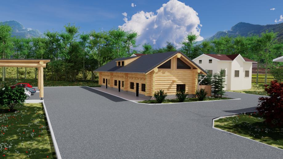 Leseni Objekti ( Vrstna Hiša/Stanovanjski Objekt ) 322 m² ( Prodaja ...