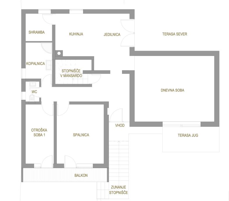 Najem hiše 120m2 s privatno teraso in vrtom! (oddaja)