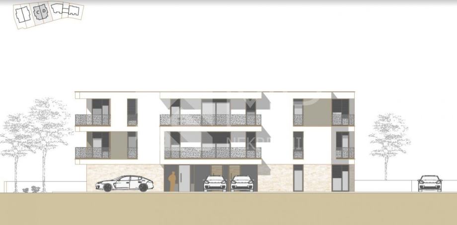 Nov projekt v Ližnjanu - stanovanje C3 v prvem nadstropju 55 m2 (prodaja)