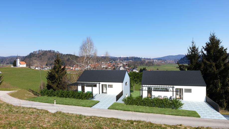 Prodamo dve enodružinski hiši, Kalce - Logatec enonadstropni,186.00 m2 ...