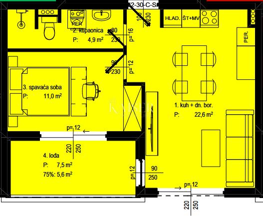 Zadar - Bili Brig: Apartma s strešno teraso in dvigalom (prodaja)